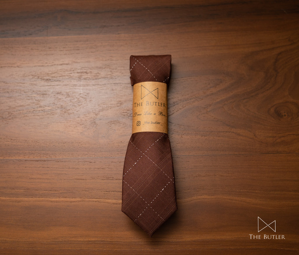 Baldwin Dusk Plaid Tie – The Butler