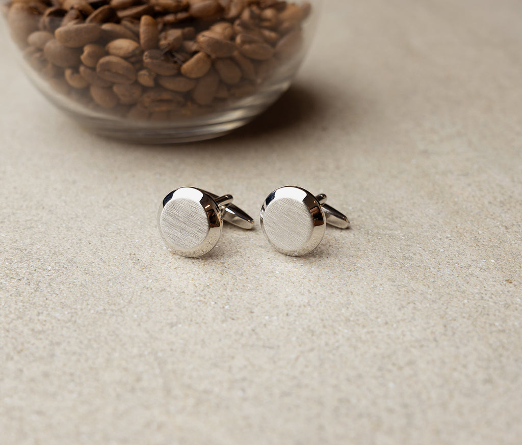 Morven Silver Button Cufflinks – The Butler