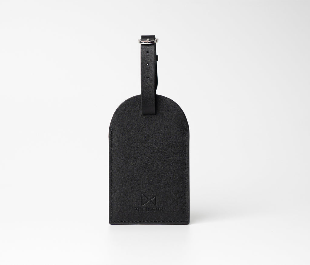 Rutherford Black Leather Luggage Tag | The Butler Sri Lanka